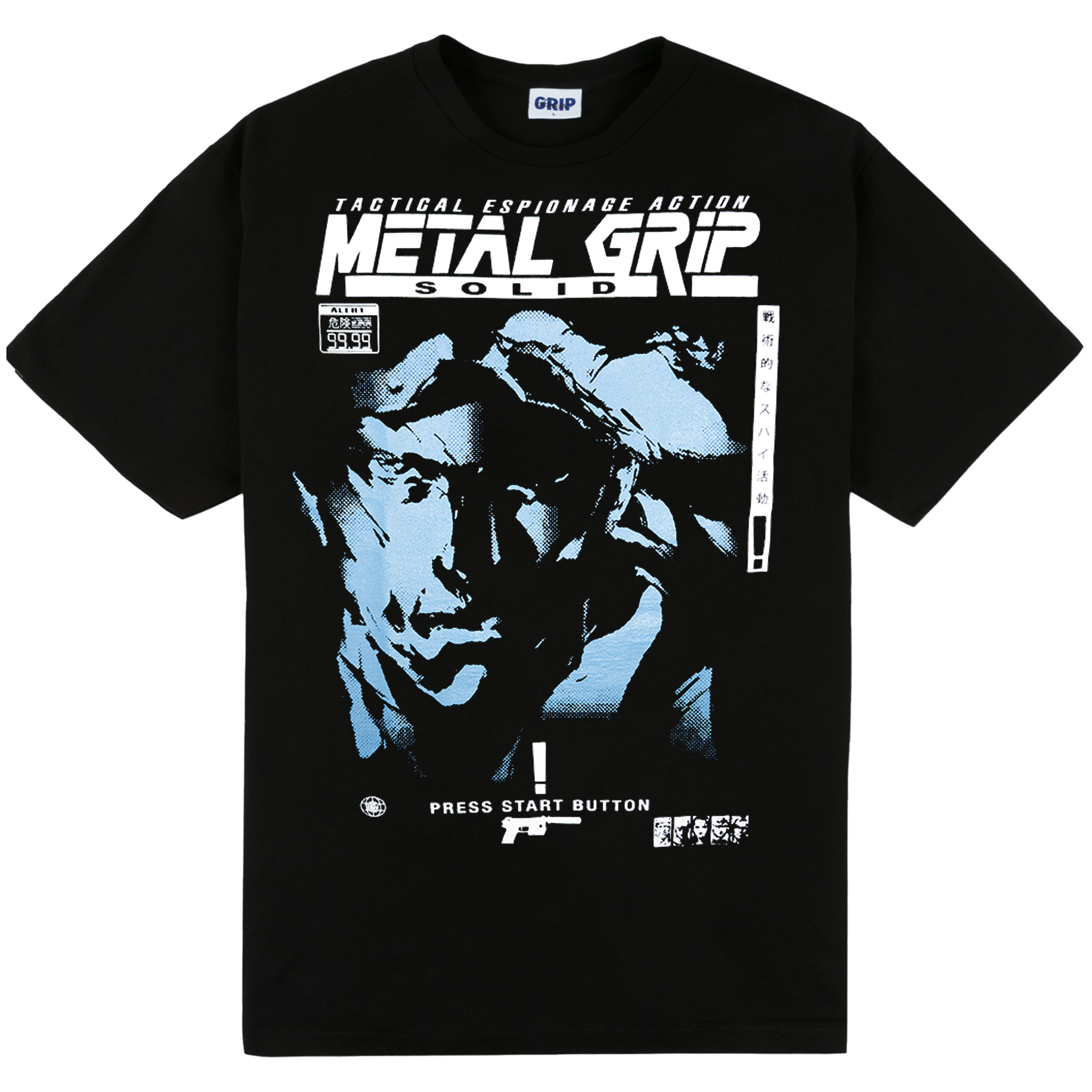 Classic Grip Metal Grip Tee - Black – Palm Isle Skateshop