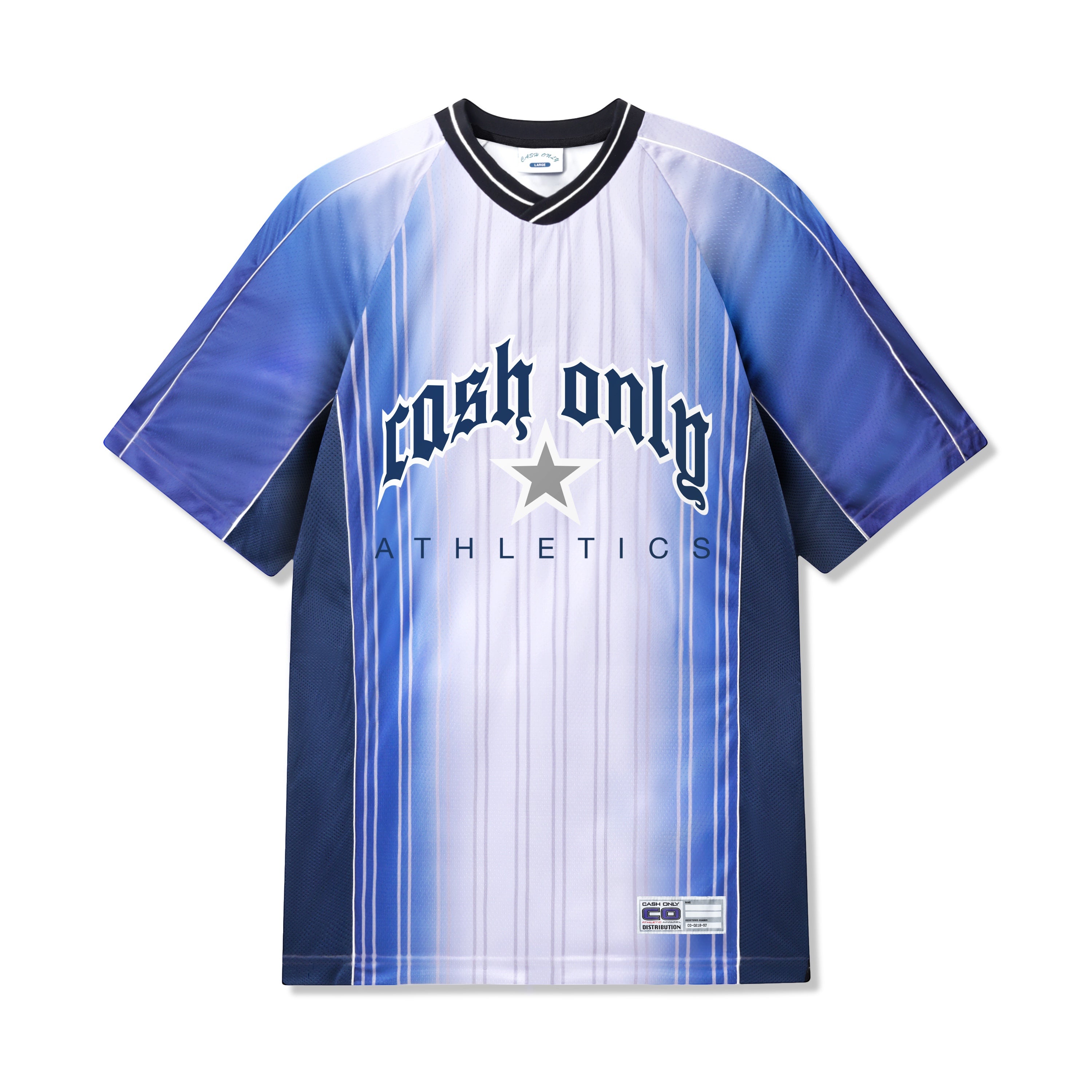 Cash Only Athletics S/S Jersey - Blue – Palm Isle Skateshop