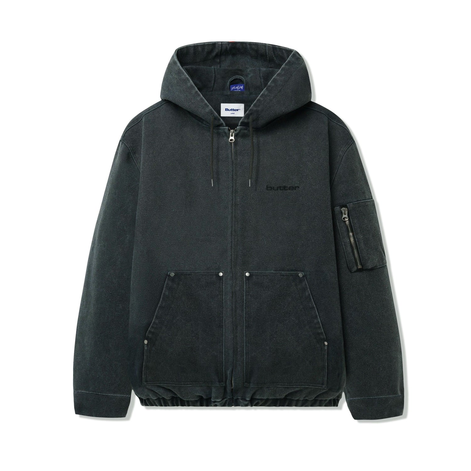 Butter Goods Davide Work Jacket - Washed Black – Palm Isle Skateshop