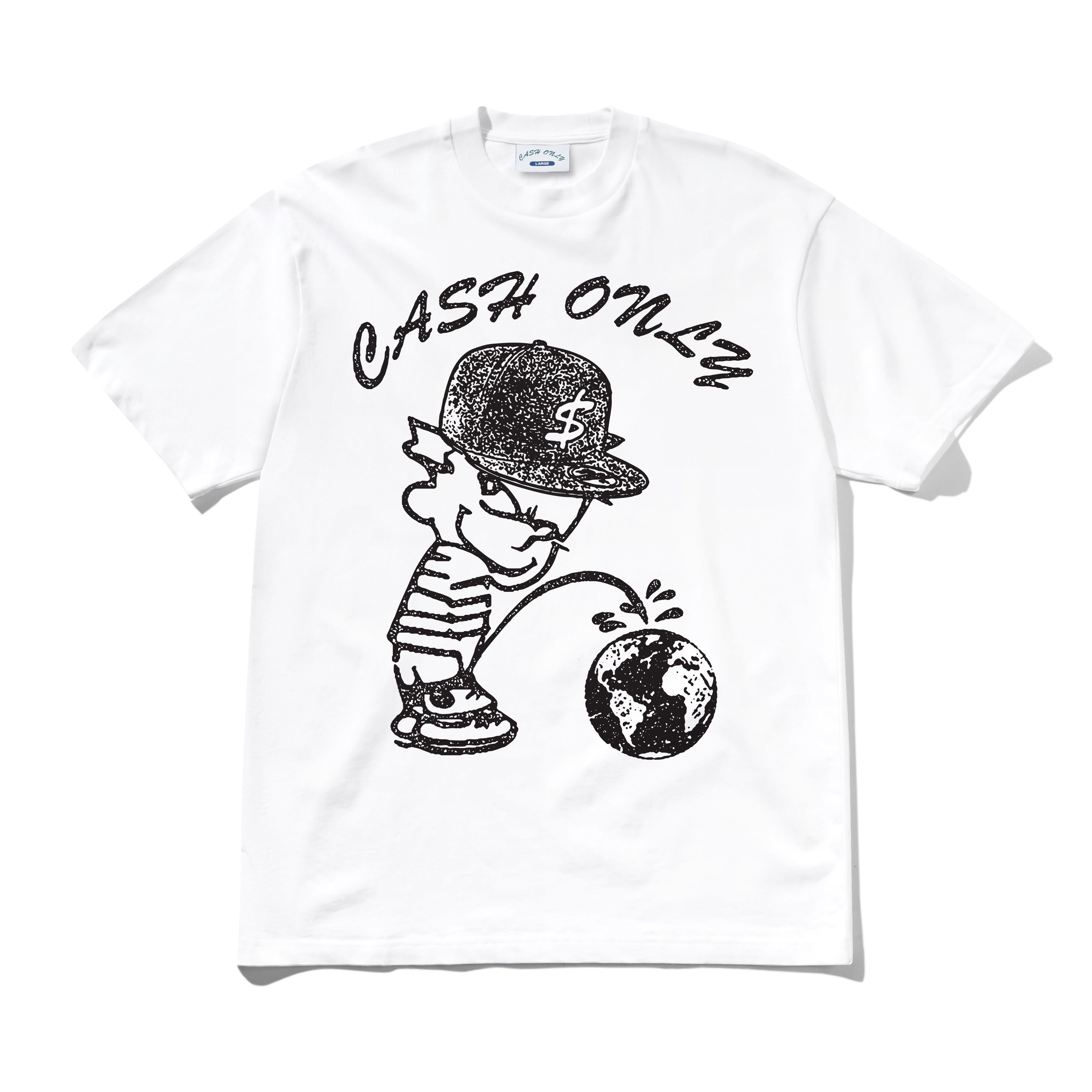 Cash Only FTW Tee - White – Palm Isle Skateshop
