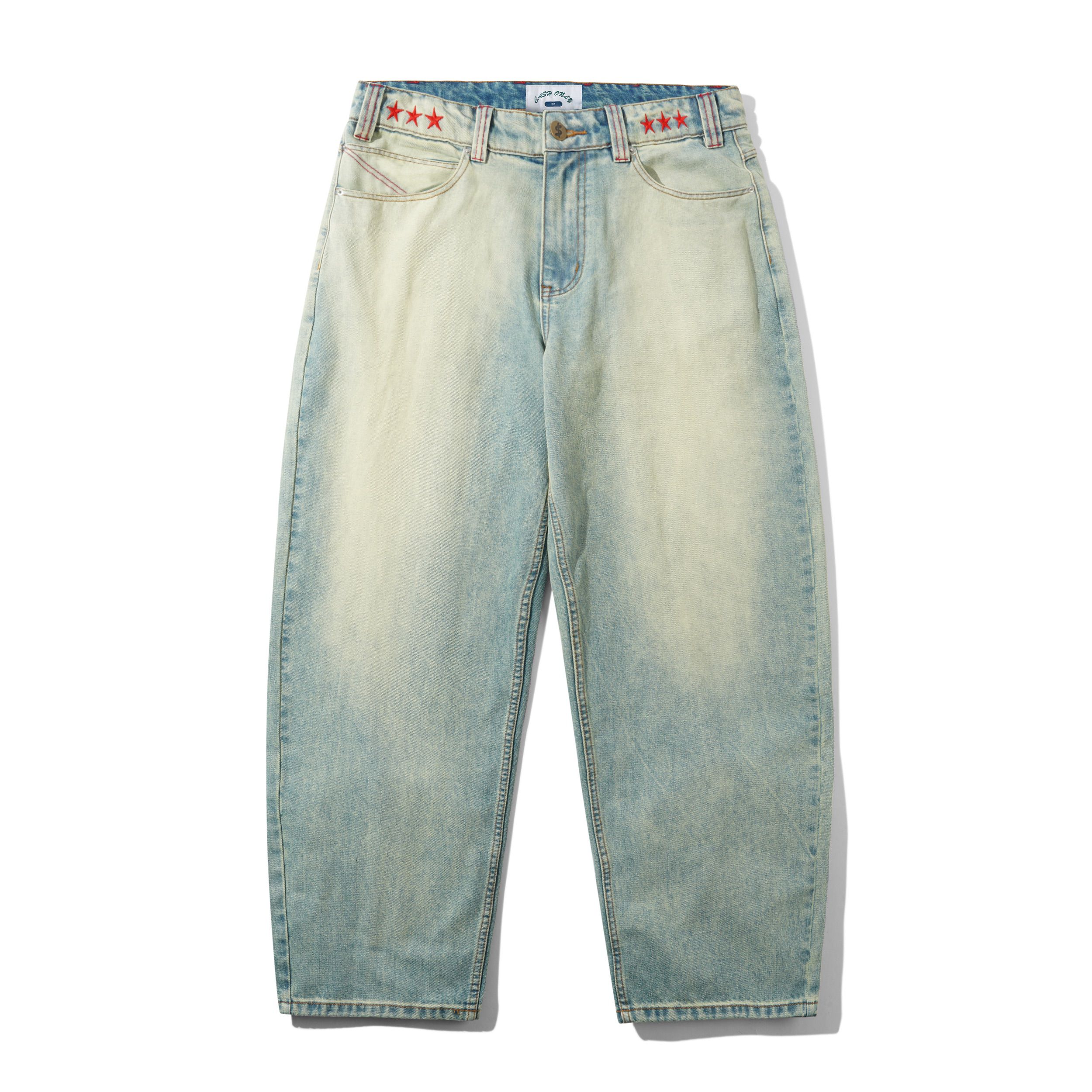 Cash Only Stars Denim Jeans - Sun Fade Wash – Palm Isle Skateshop