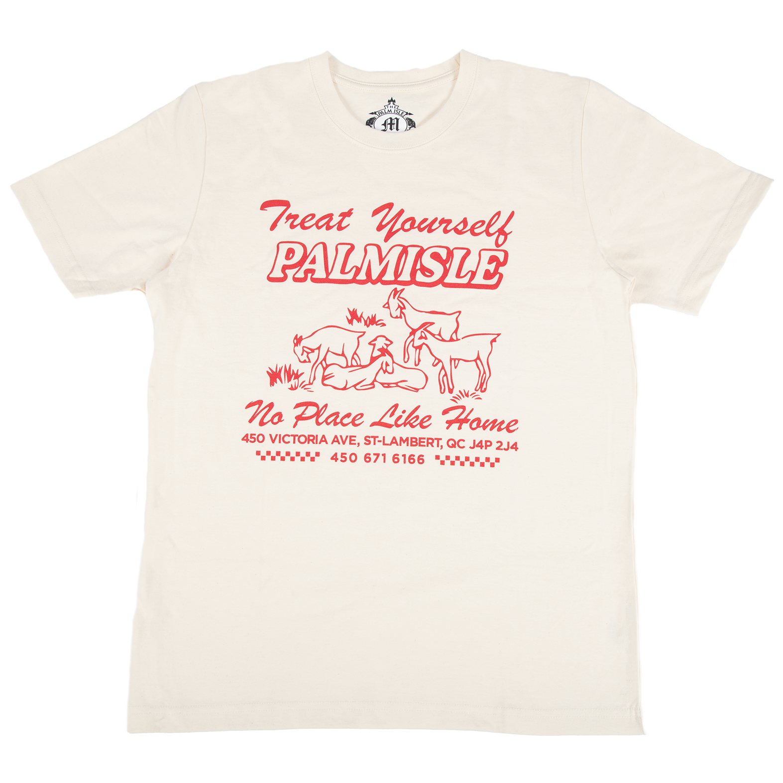 Palm Isle Treat Yourself T-Shirt - Natural – Palm Isle Skateshop
