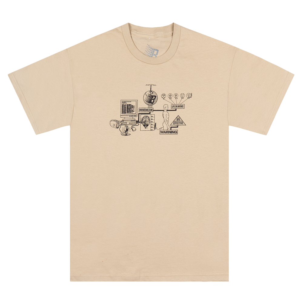 Bronze 56K Locked In Tee - Sand – Palm Isle Skateshop