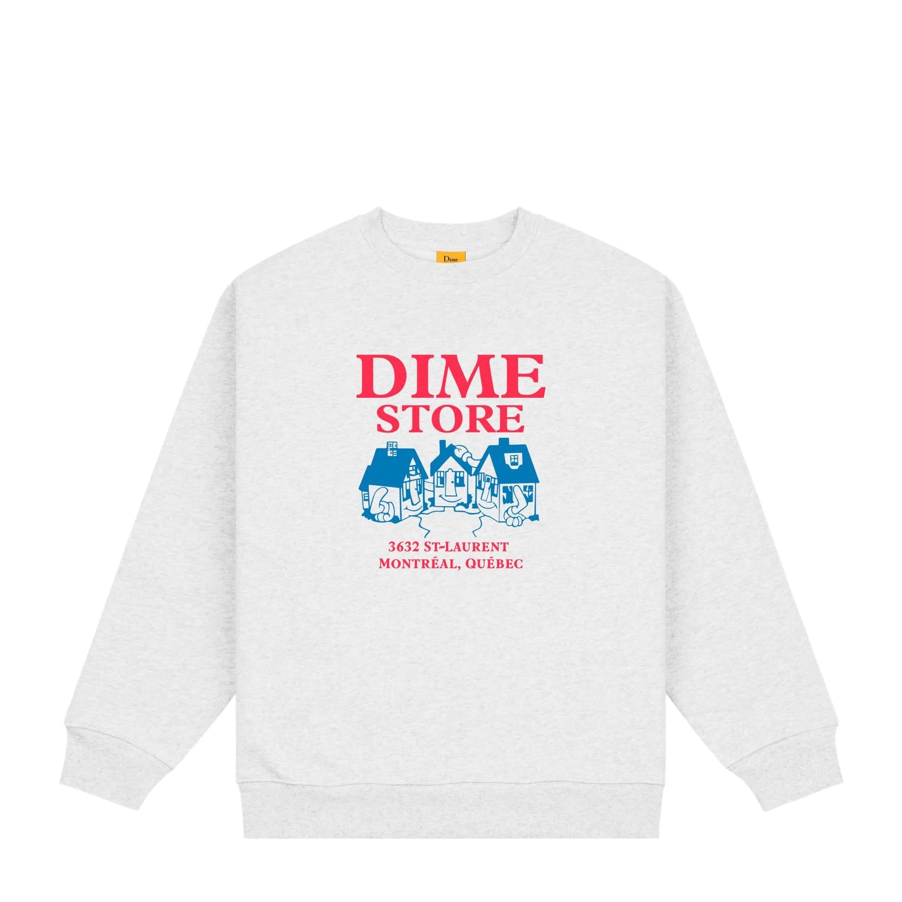 Dime Skateshop Crewneck - Ash – Palm Isle Skateshop