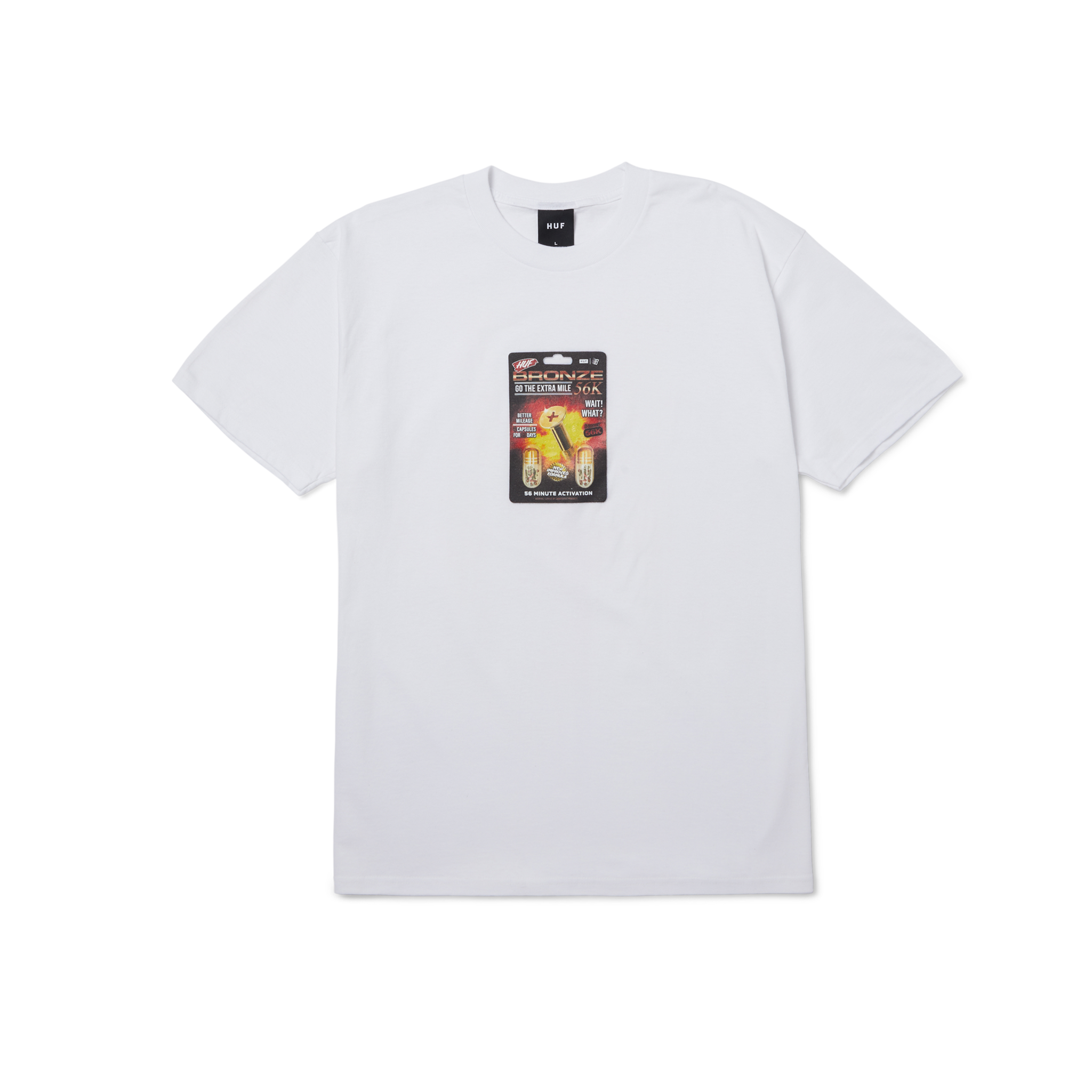 HUF x Bronze 56k Enhanced T-Shirt - White – Palm Isle Skateshop