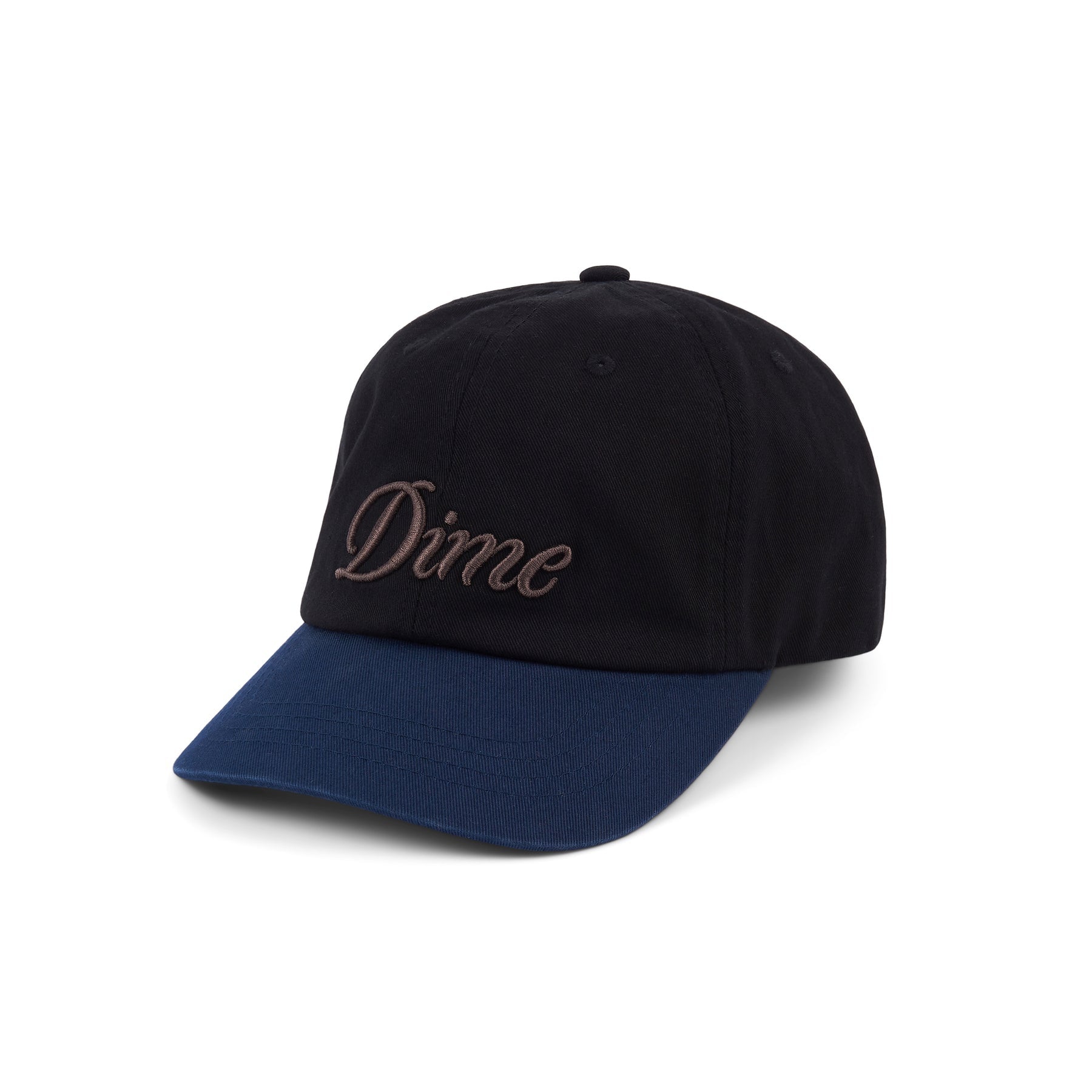 Dime Cursive Low Pro Cap - Black/Midnight – Palm Isle Skateshop