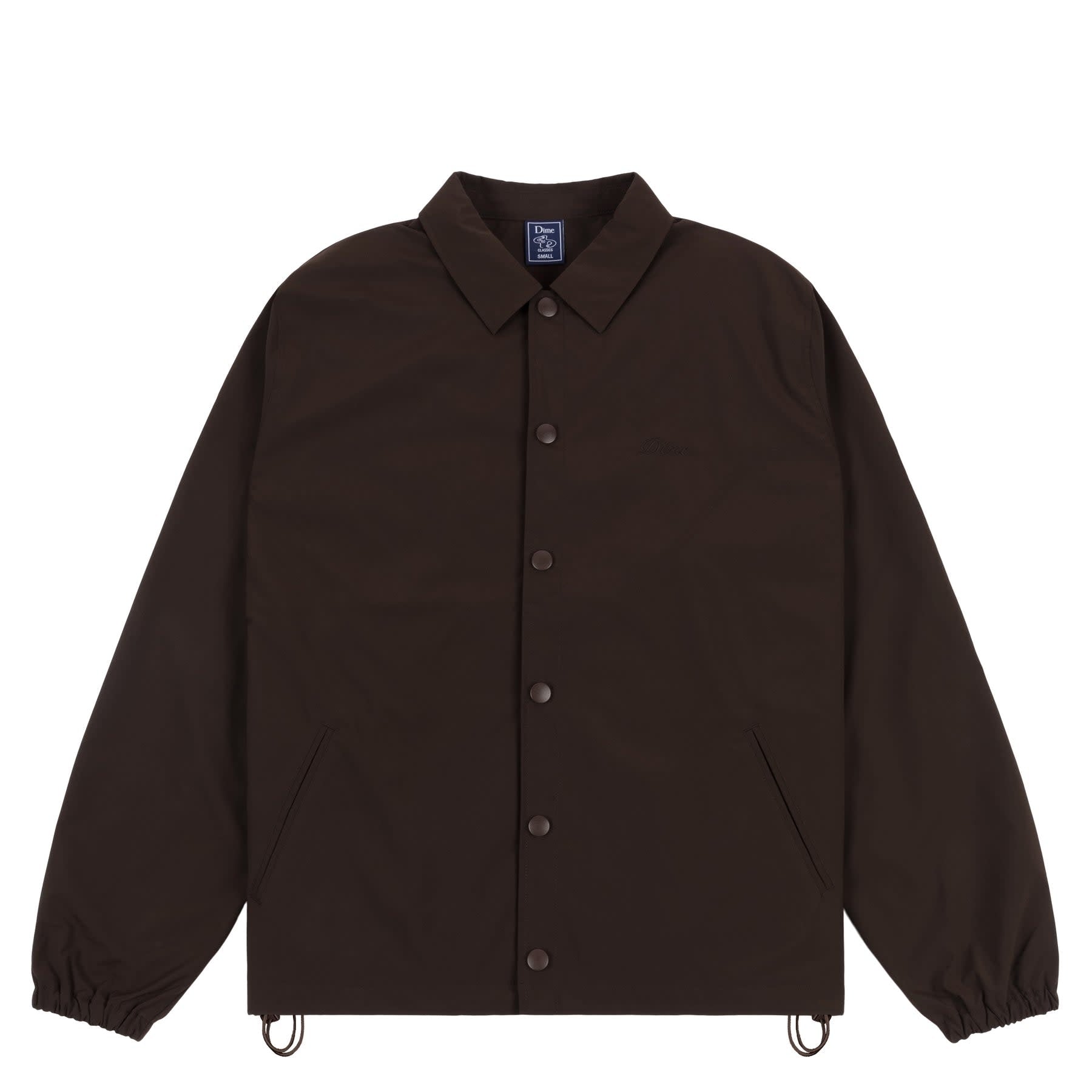 Dime Cursive Coach Jacket - Espresso – Palm Isle Skateshop