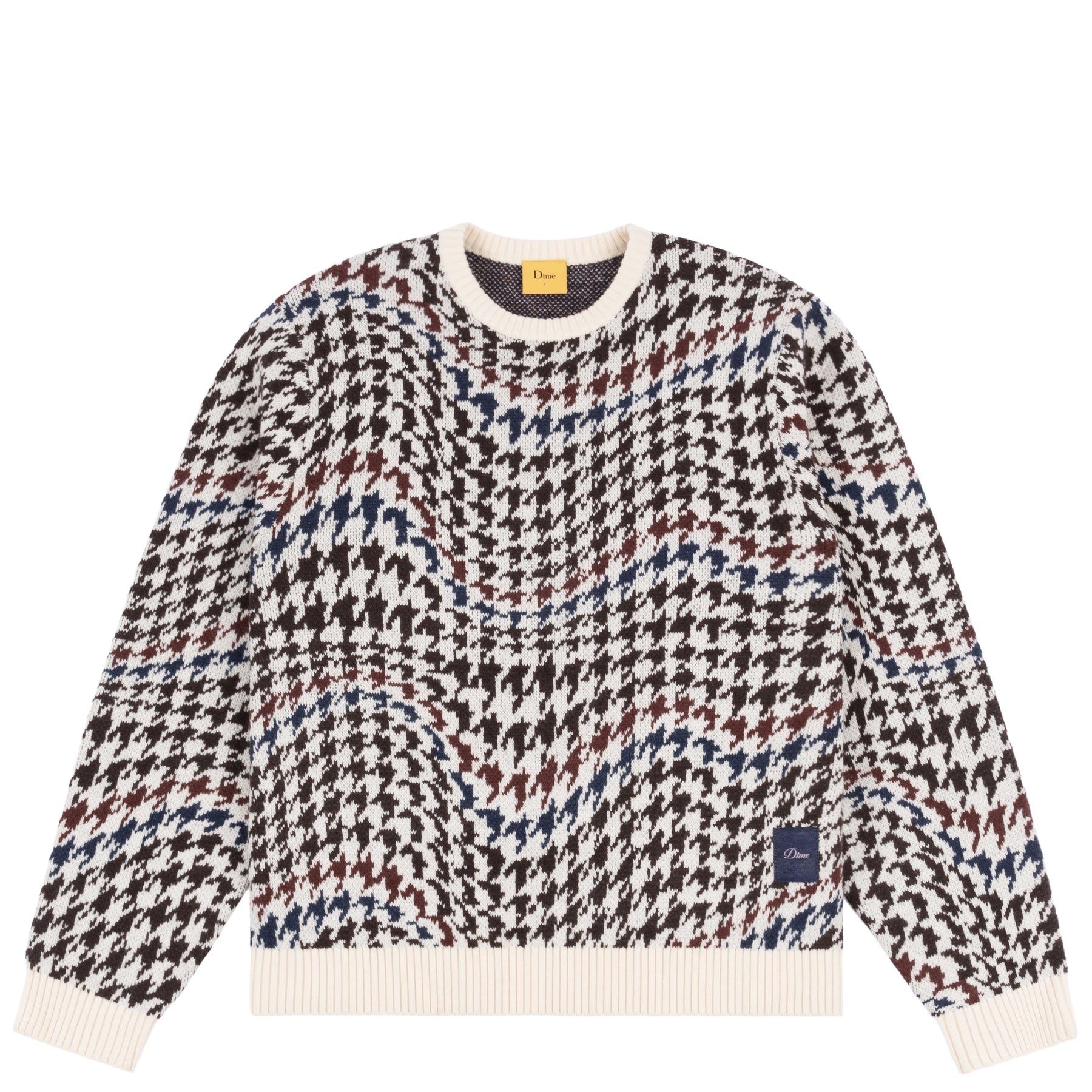 Dime Houndstooth Knit - Cream Multi – Palm Isle Skateshop