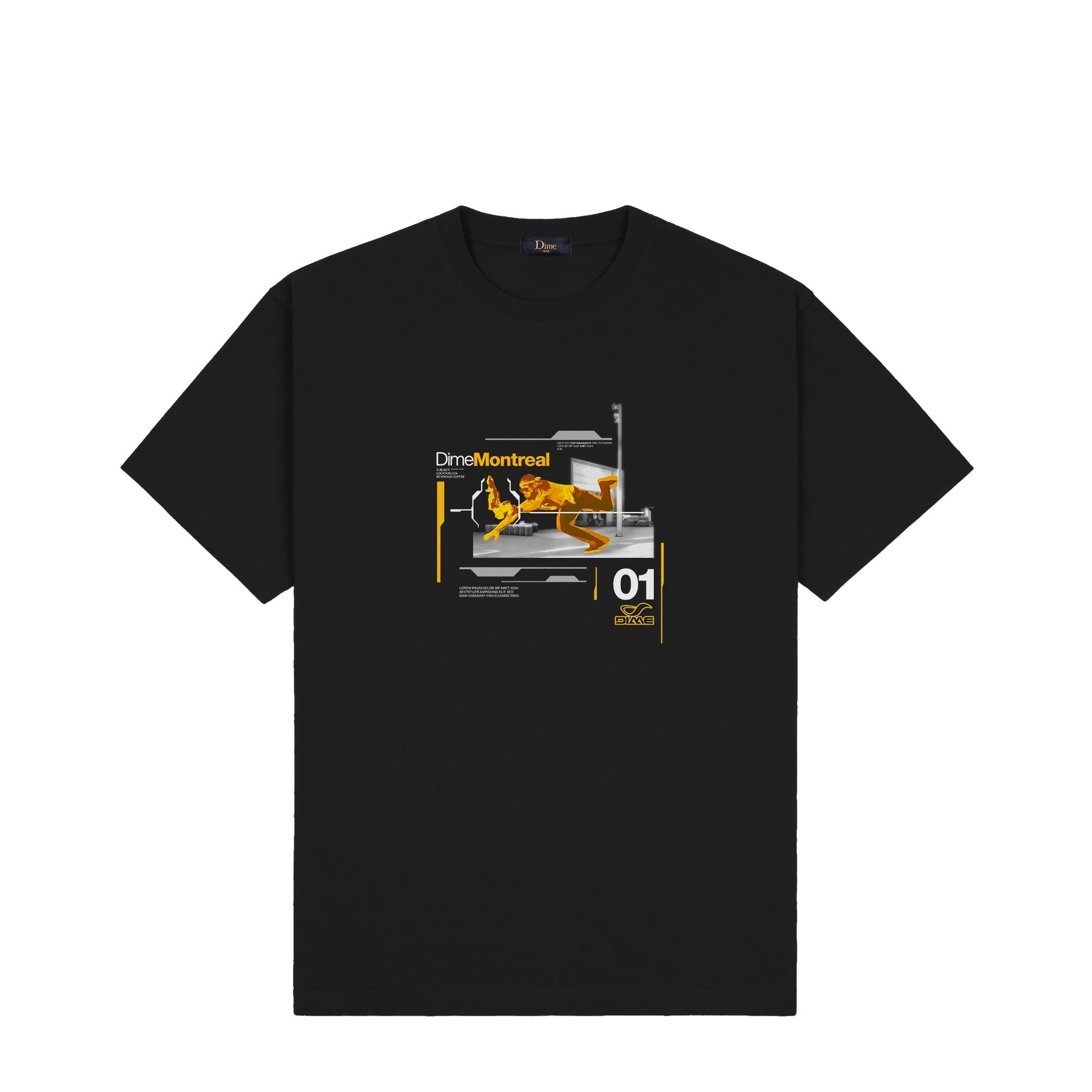 Dime One Step Beyond T-Shirt - Black – Palm Isle Skateshop