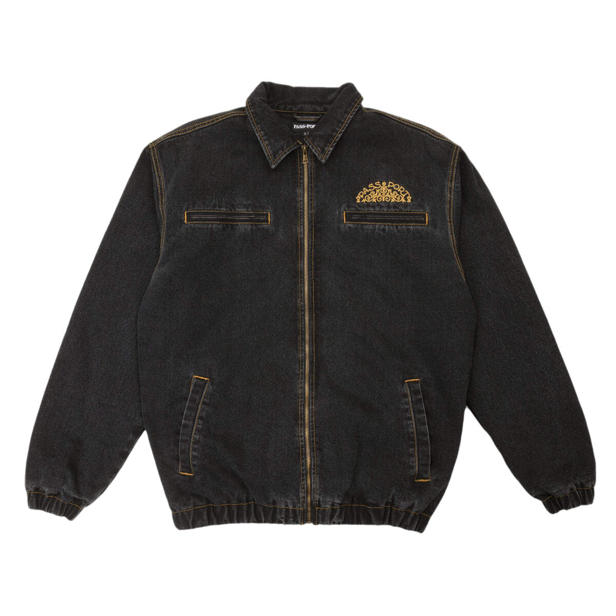 Pass~Port Vineyard Birds Denim Delivery Jacket - Washed Black – Palm ...